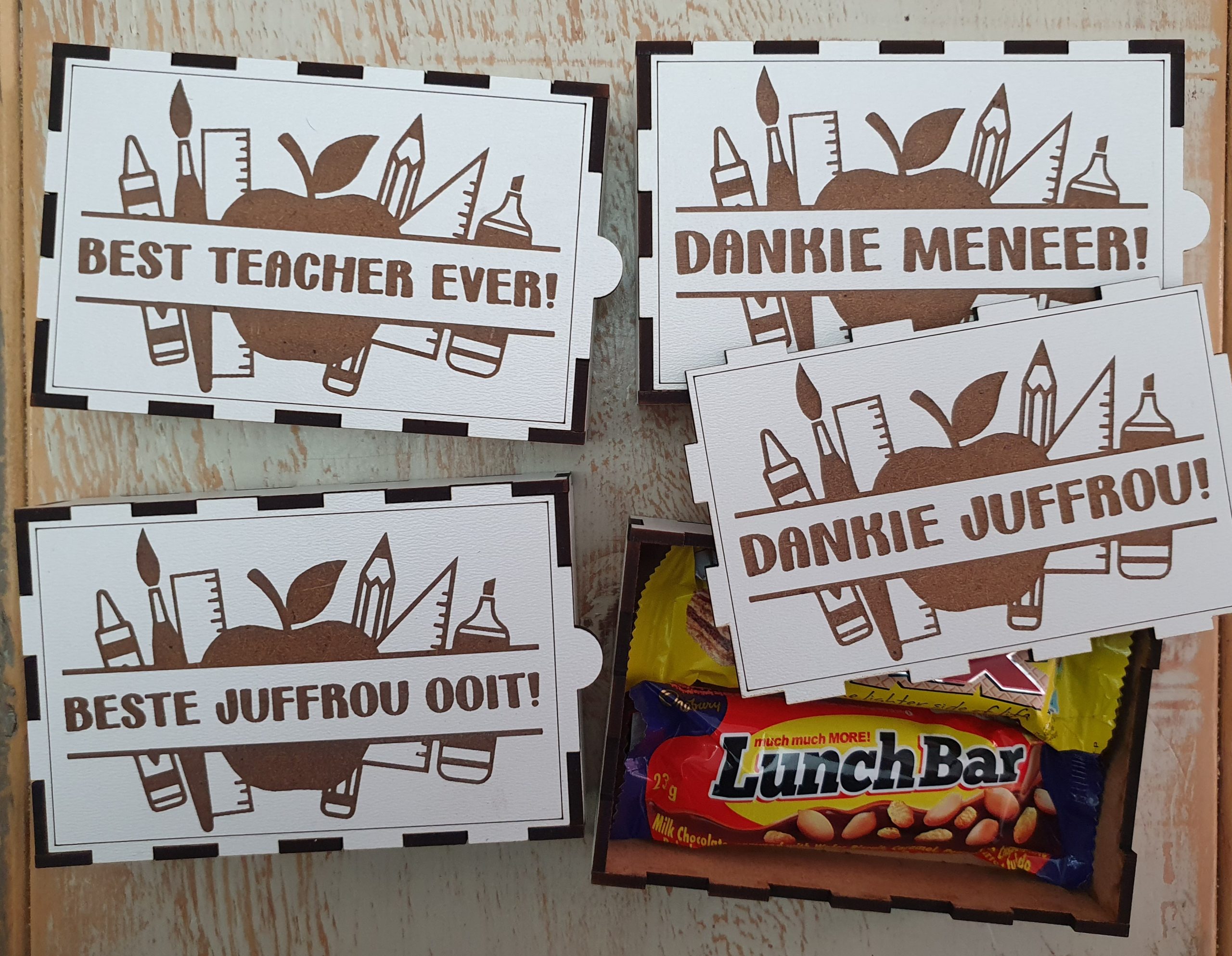 TEACHER CHOCOLATE BOXES 02 - Laser Lief