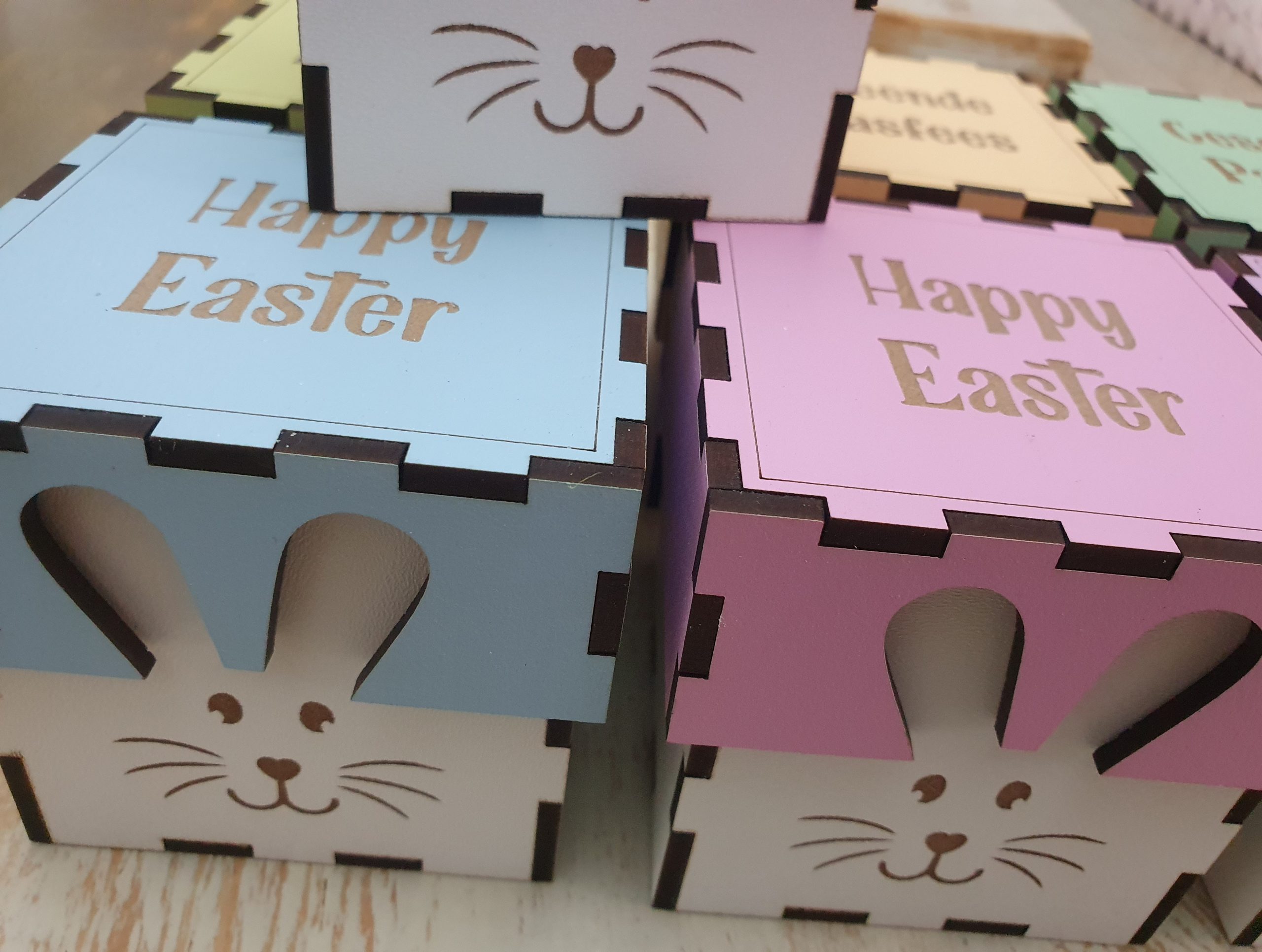 EASTER SHERBET CANDY BOXES - Laser Lief